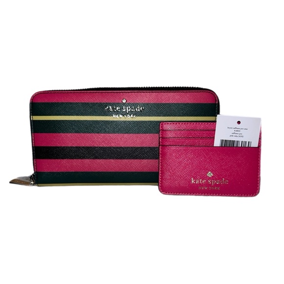 kate spade | Bags | Kate Spade Bundle Continental Zip Wallet Card ...
